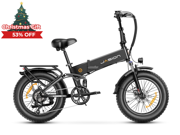 X-Hunter Full Suspension Folding Fat Tire Electric Bike | Jasion eBike