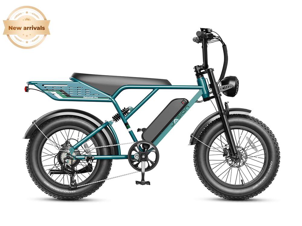 Jasion RetroVolt Pro | Fat Tire Ebike with Dual Suspension – JasionBike