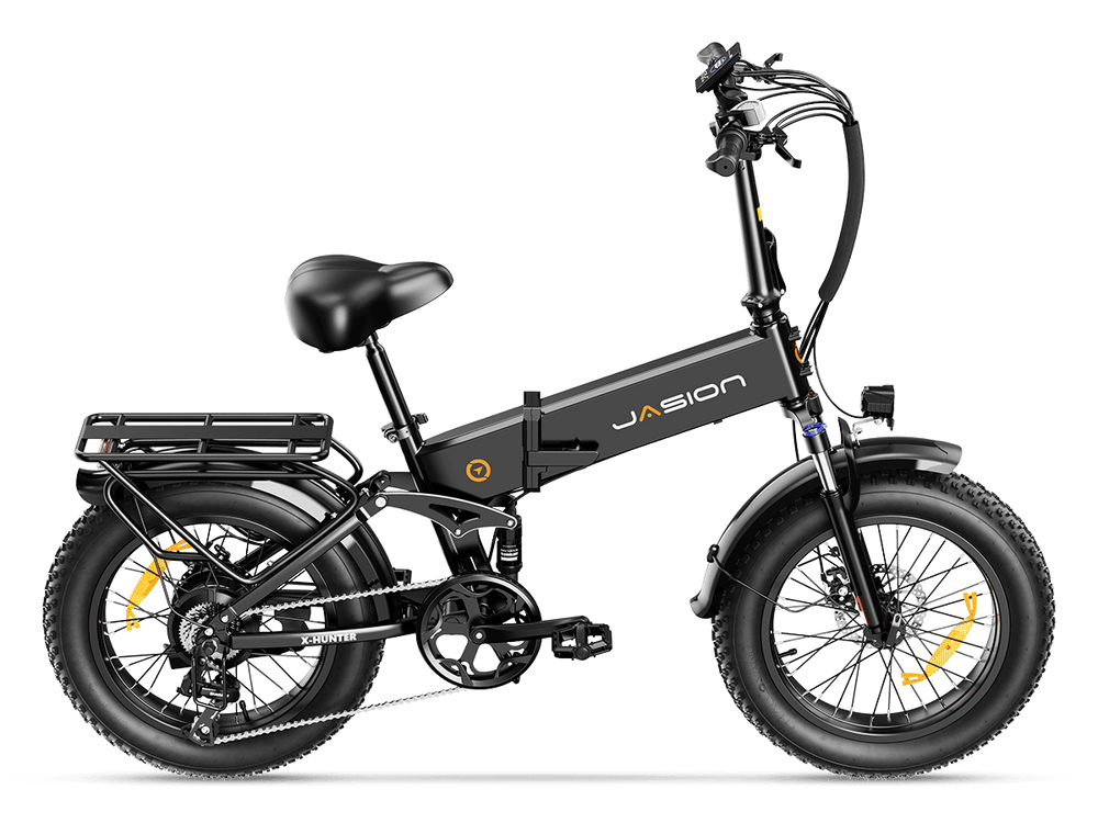 X-Hunter Full Suspension Folding Fat Tire Electric Bike | Jasion eBike