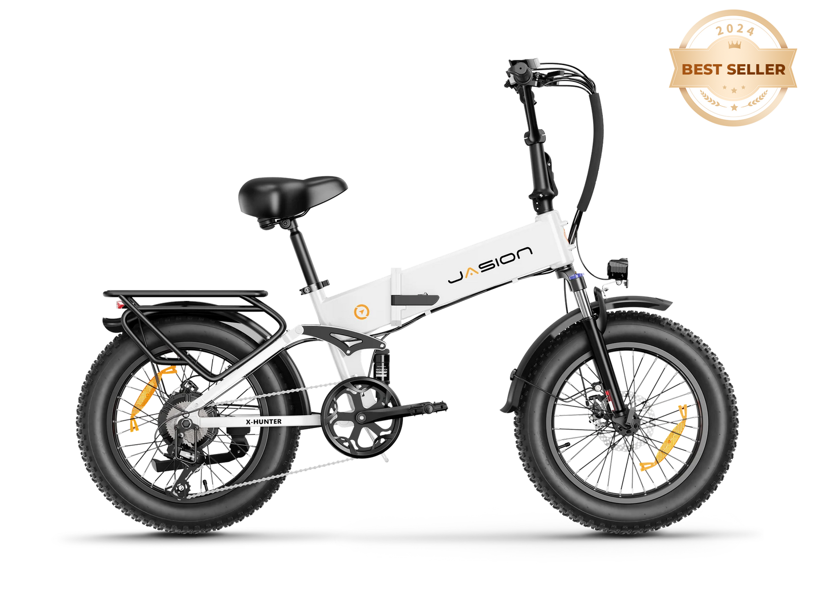 X-Hunter Full Suspension Folding Fat Tire Electric Bike | Jasion eBike