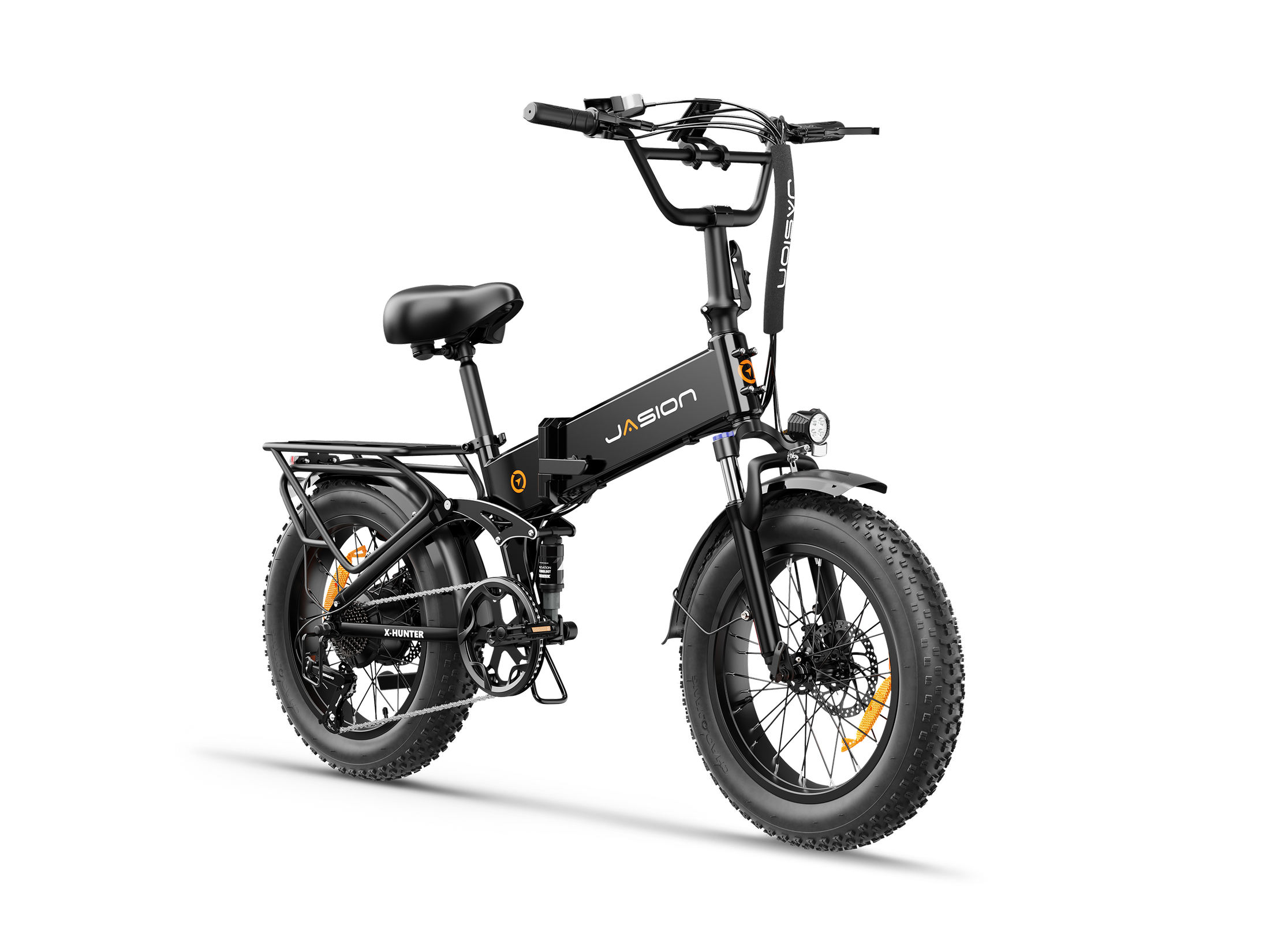 X-Hunter Full Suspension Folding Fat Tire Electric Bike | Jasion eBike